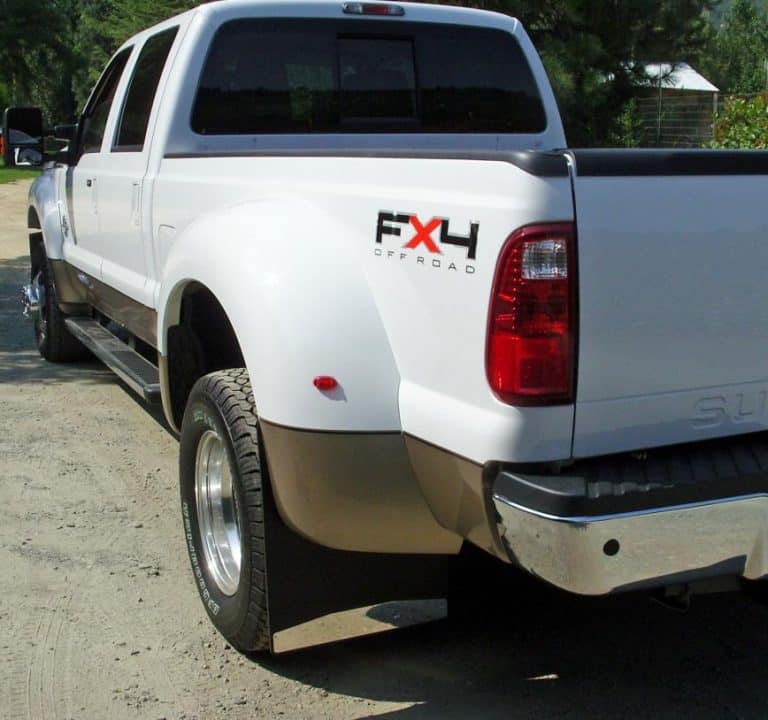 Dually Rear Mud Flaps For Ford 1980-1997 1/2 18″ Wide Stainless Steel ...